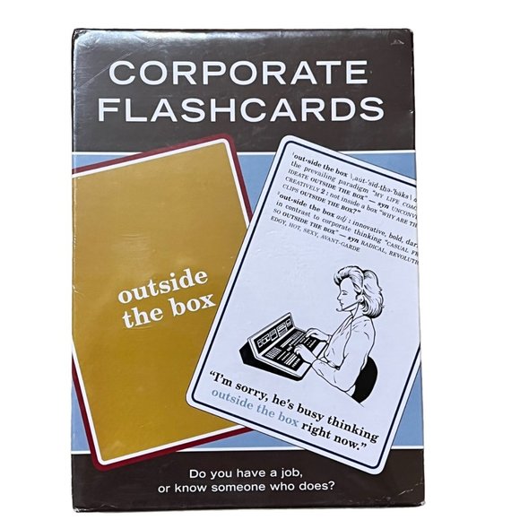 Office | Corporate Flashcards Fun Whitecollar 6 Cards Great Gift New ...